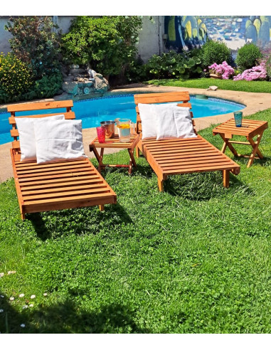 Reposera Reclinable De Madera