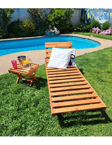 Reposera Reclinable De Madera