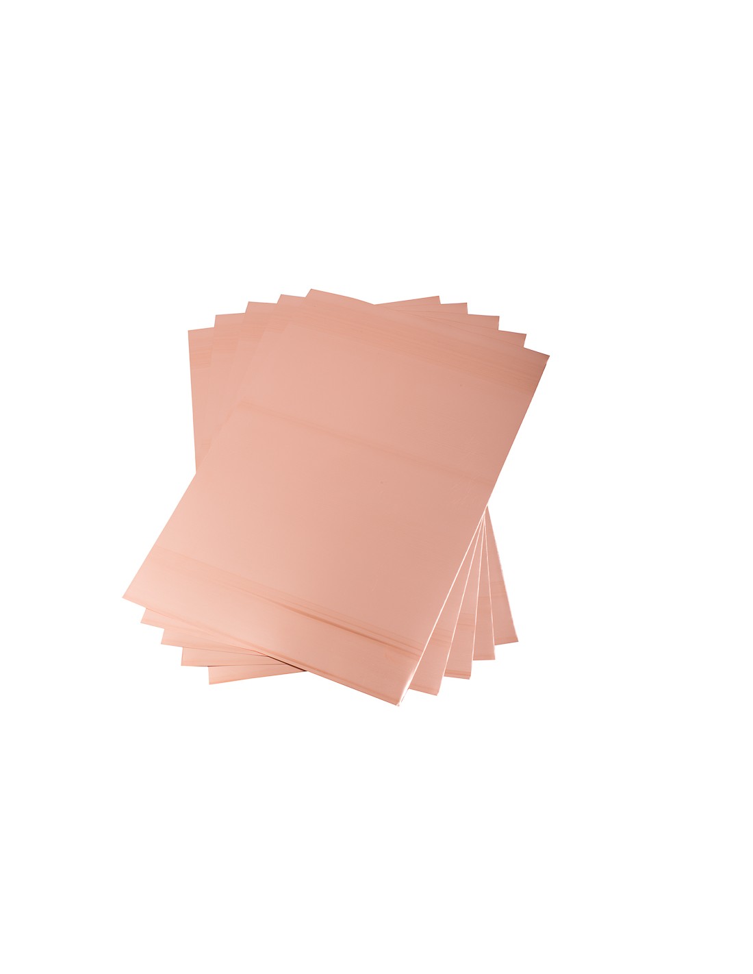 Lámina De Cobre 20x30 Cms 10 Un.